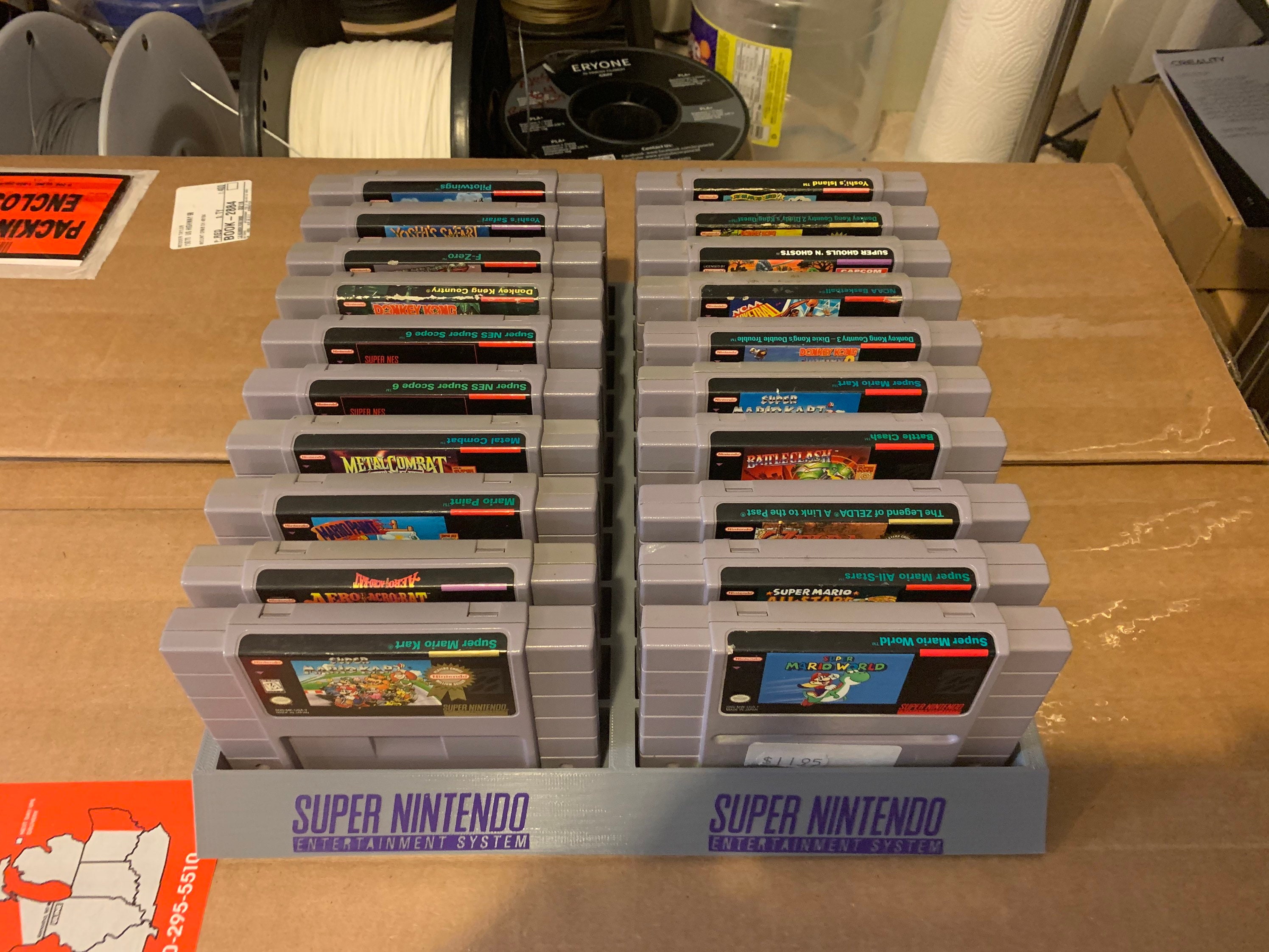 3d Printed Super Nintendo Cartridge Holder 20x | Etsy