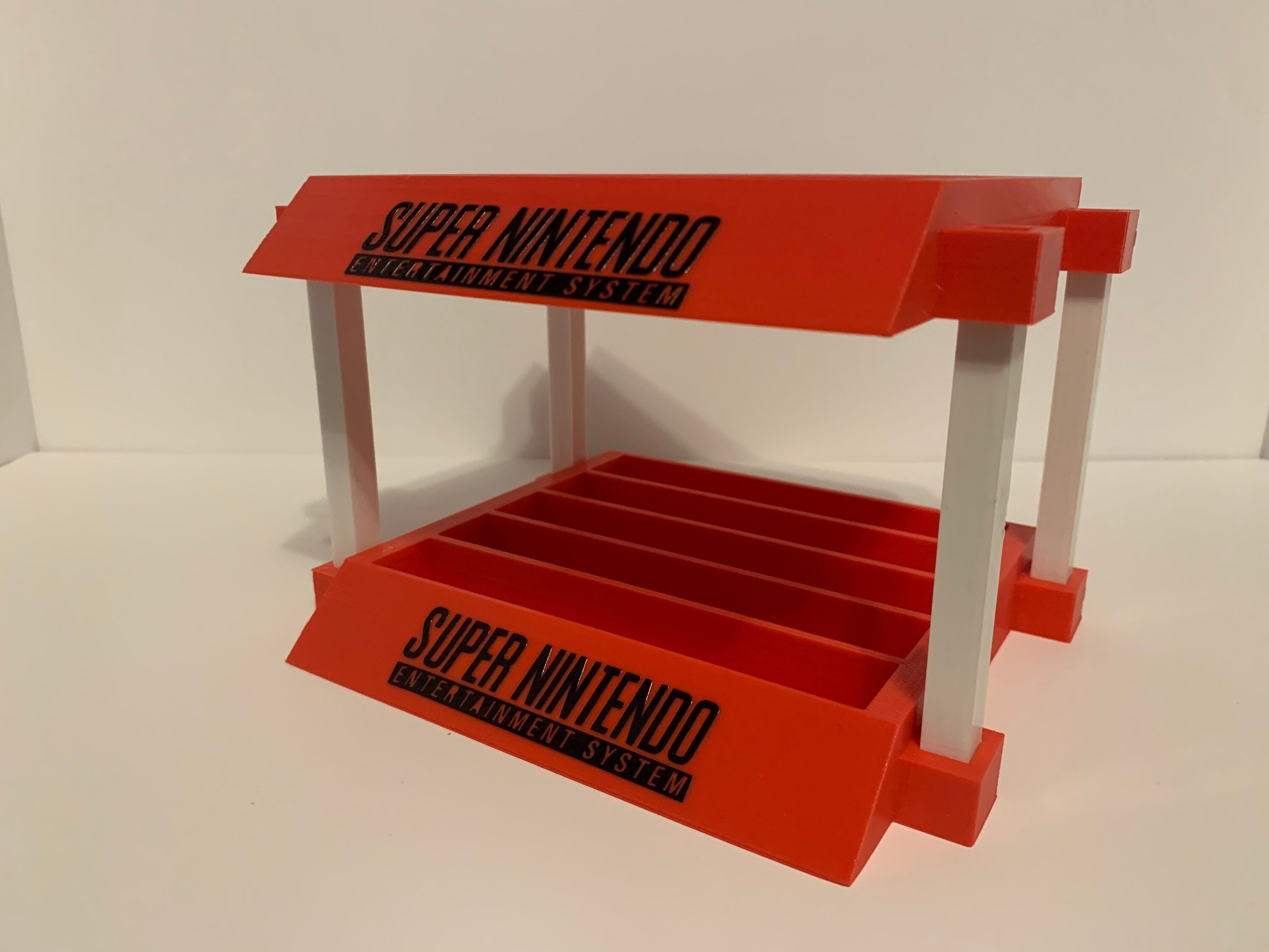 Stackable Super Nintendo game case holder | Etsy