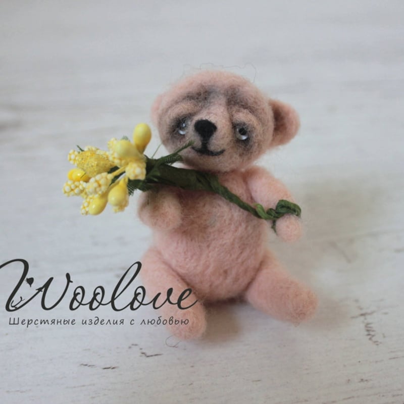 Felt Teddy Bear - Etsy