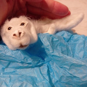 Needle Felted Baby Falcor From the Neverending Story/80's/falkor White ...