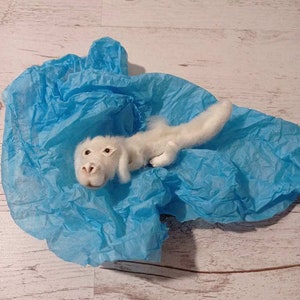 Needle Felted Baby Falcor From the Neverending Story/80's/falkor White ...