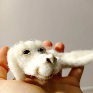 Needle Felted Baby Falcor From the Neverending Story/80's/falkor White ...