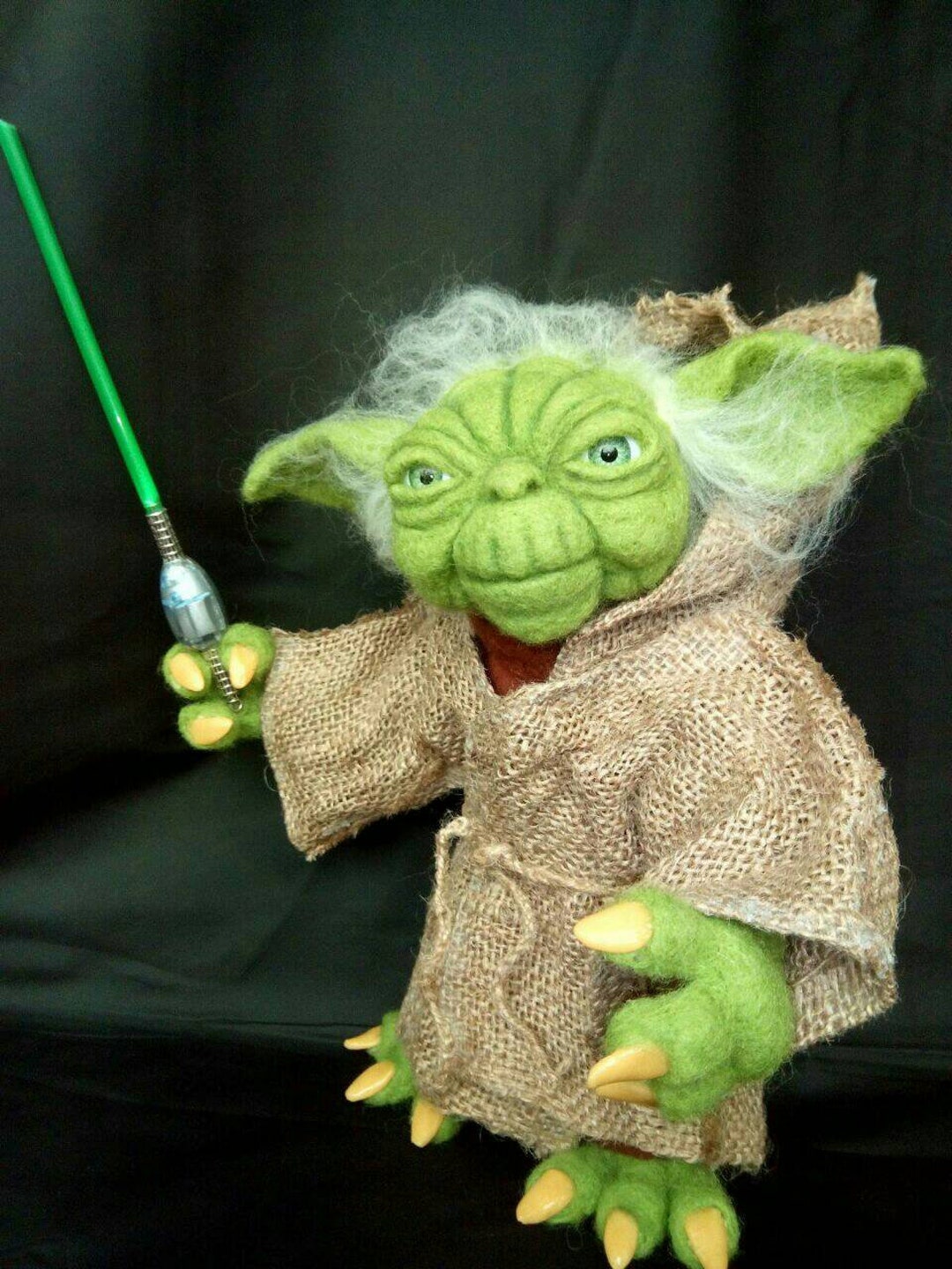 Needle Felted Master Yoda/master Yoda Toy/star Wars/jedi/yoda - Etsy