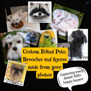 Mac and Me Felted Alien Creature Figurine/80's/needle Felted Animals ...