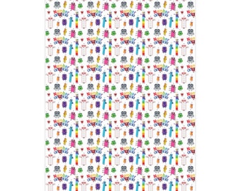 Numberblocks Wrapping Paper | Etsy