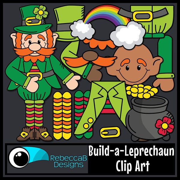 Leprechaun Clip Art - Etsy