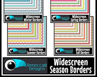 Widescreen 16:9 Summer Borders Google Slides™ and | Etsy