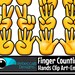 Finger Counting Hands Clip Art Emoji Style Hand Signals - Etsy Australia