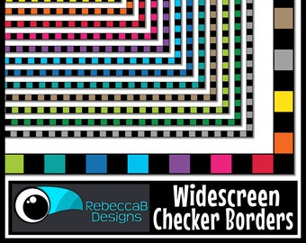 Widescreen 16:9 Colored Borders Google Slides™ and | Etsy