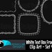 White Line Text Box Border Frames Clip Art Set 3, Text Box Frames ...