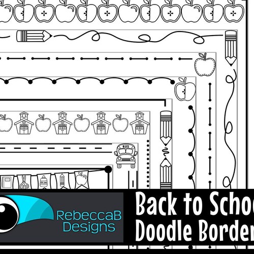Back To School Page Borders