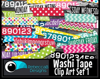 Clip Art Washi Tape | Etsy