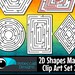 2D Shapes Maze Clip Art Set 2 Maze Clip Art 2D Shapes Mazes - Etsy