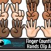 Finger Counting Hands Clip Art Multicultural Clip Art Skin - Etsy