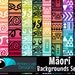 Maori Backgrounds Clip Art Set 2, Digital Paper Maori Patterns, Maori ...