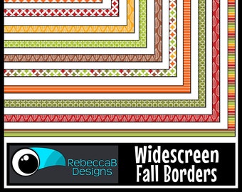 Widescreen 16:9 Colored Borders Google Slides™ and | Etsy