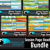 Page Header Border Frames Clip Art Set 1, Doodle Page Headers Clip Art ...