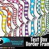 White Line Text Box Border Frames Clip Art Set 2, Text Box Frames ...