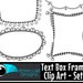 Text Box Border Frames Clip Art Set 2, Text Box Frames, Border Frames ...