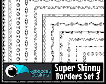 Black Line Borders | Etsy