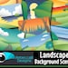 Landscape Background Scenes Clip Art, Landscape Clipart, Country Scenes ...