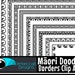 Maori Doodle Borders Clip Art, Maori Page Borders, Maori Clip Art ...