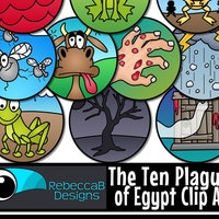 Plagues of Egypt Clipart, Biblical Scenes Clipart, Kids Bible Study ...