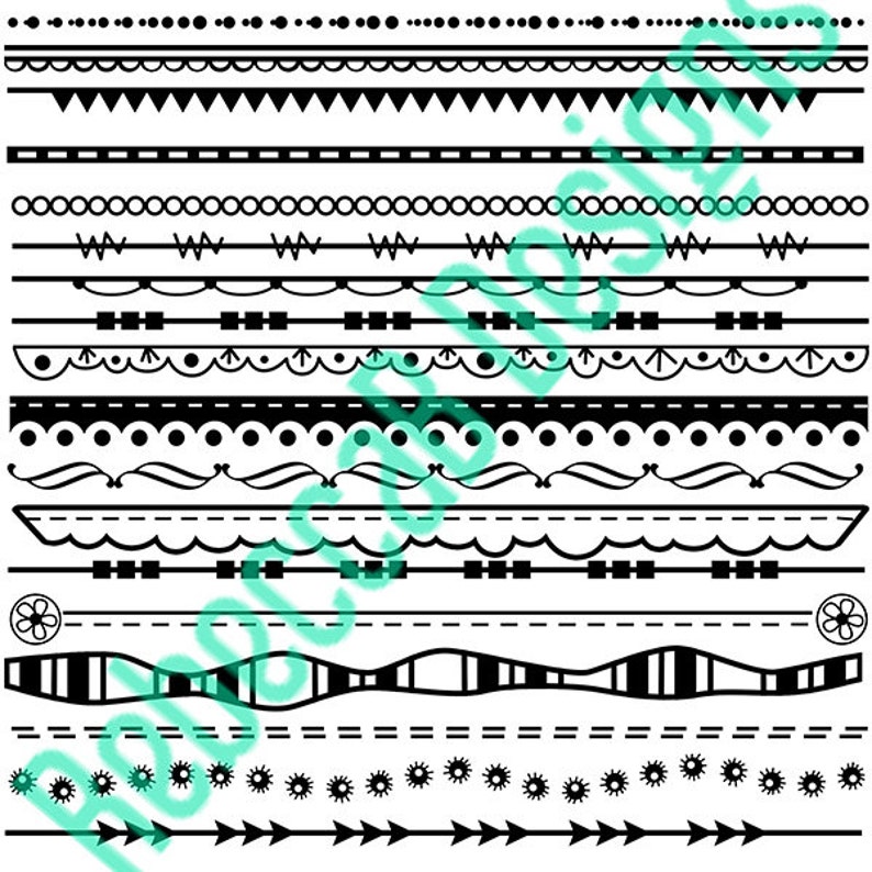 Doodle Page Dividers Clip Art, Page Dividers Clip Art, Dividers Clip ...