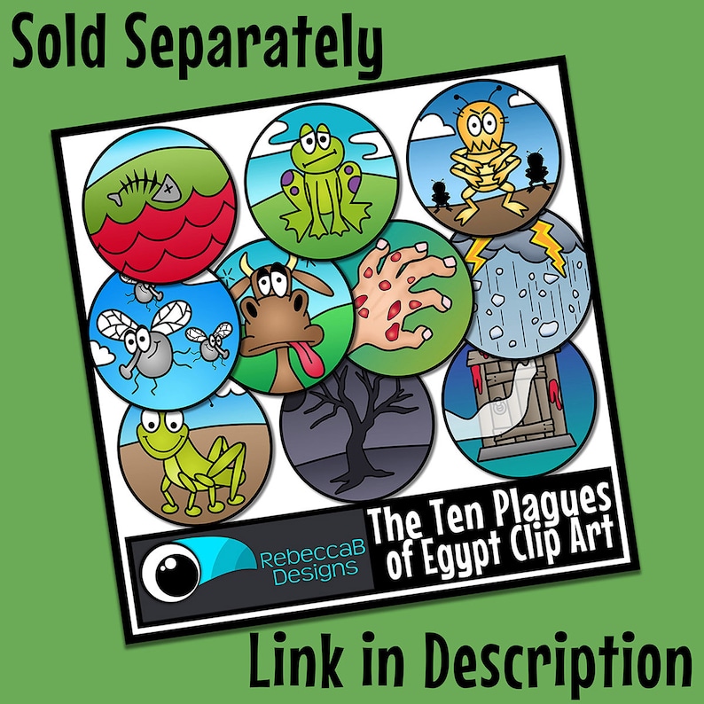 Ten Plagues of Egypt Wheel Spinner and Descriptive Flash Cards, Moses ...