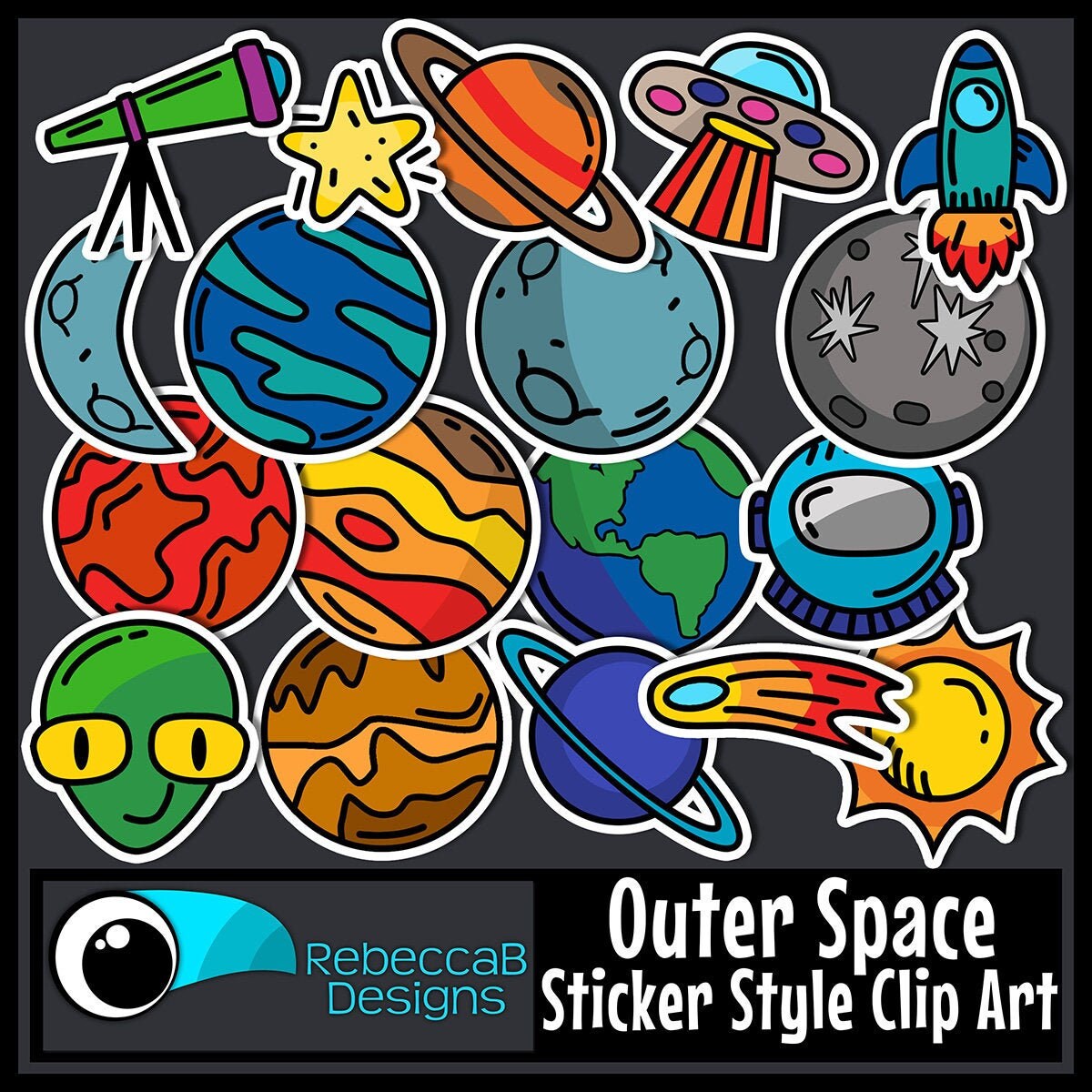 Clip Art Space Exploration
