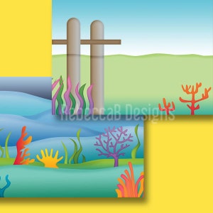 Under the Sea Background Scenes Clip Art, Ocean Clip Art, Landscape ...