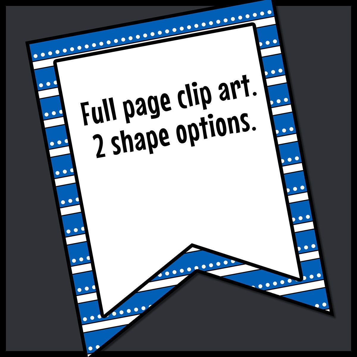 Bunting Pennant Banners Clip Art Set 5 - Stripes Classroom Decor ...