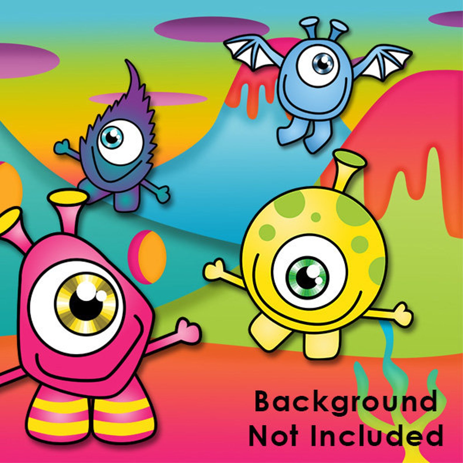 Alien Clip Art Monster Clip Art Sci-fi Aliens Clip Art - Etsy Australia