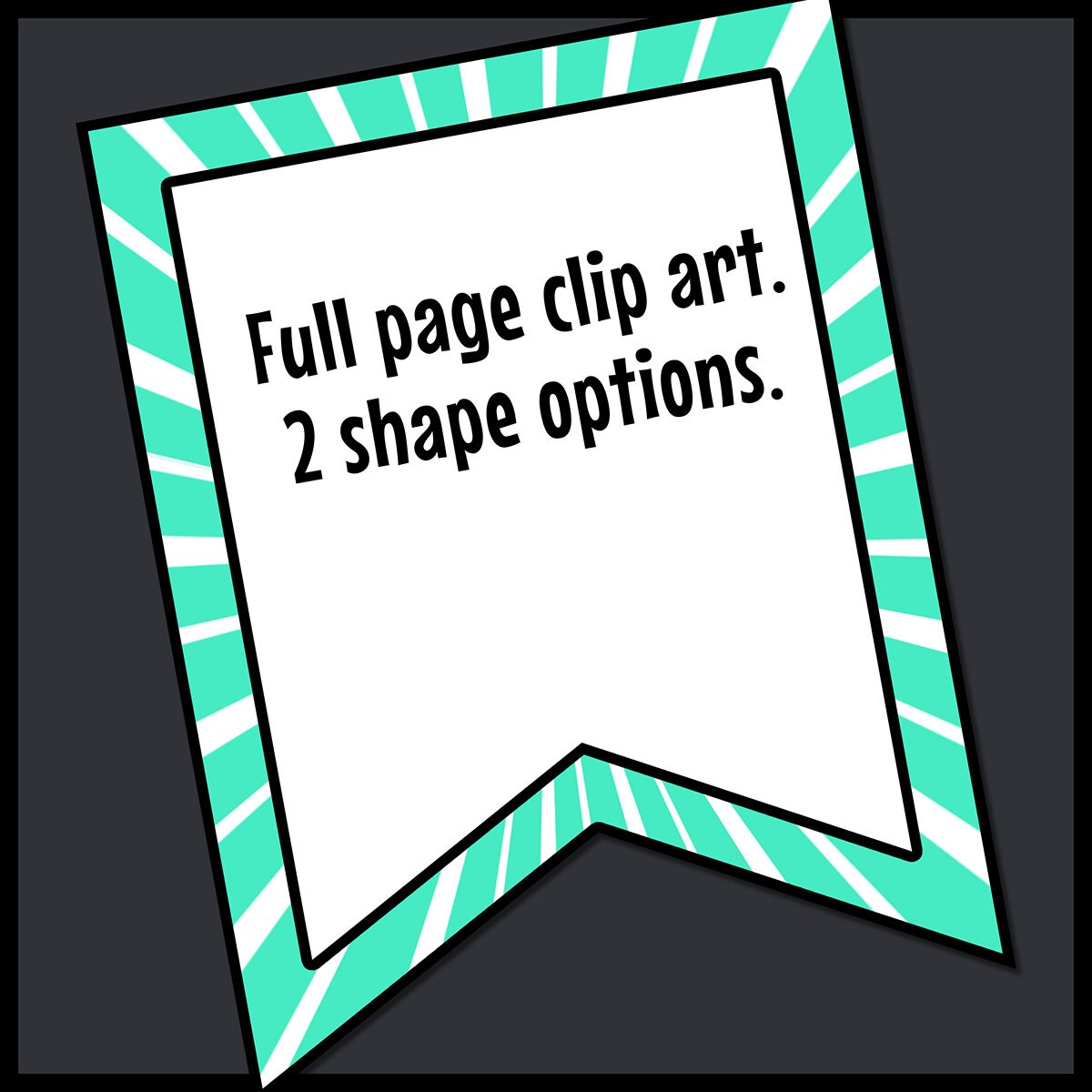 Bunting Pennant Banners Clip Art Set 1 - Starburst Classroom Decor ...