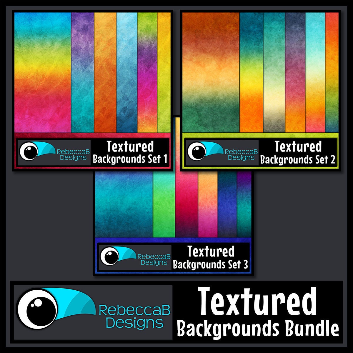 Textured Backgrounds Bundle Backgrounds Clip Art Digital - Etsy