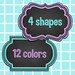 Chalkboard Border Frames Clip Art, Text Box Frames Clip Art, Chalkboard ...