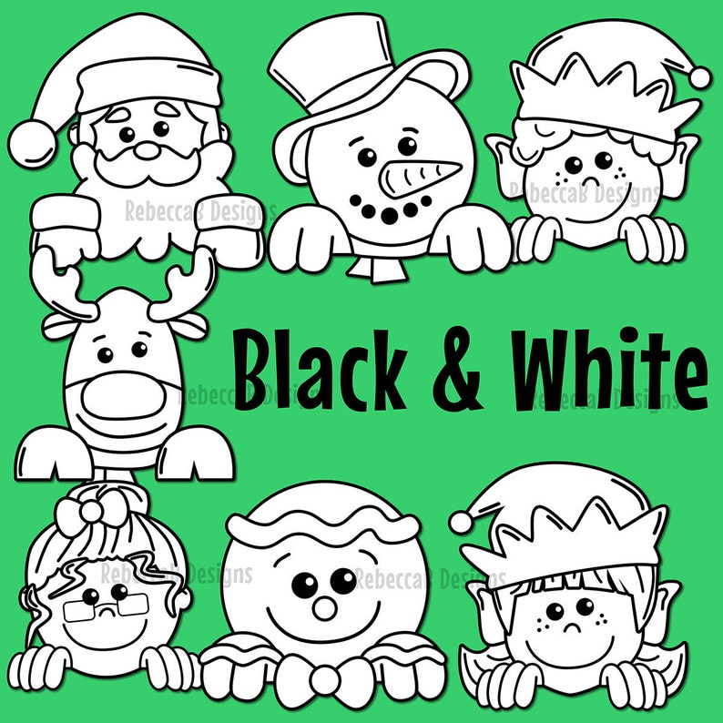 Christmas Page Toppers Clip Art, Christmas Clip Art, School Clip Art ...