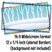 Widescreen 16:9 Colored Borders - Google Slides™ and Powerpoint ...