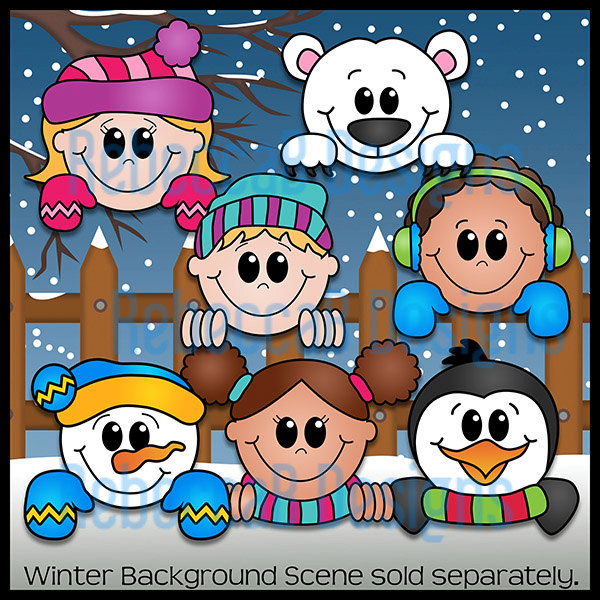 Winter Page Toppers Clip Art, Winter Clip Art, Page Toppers Clip Art ...