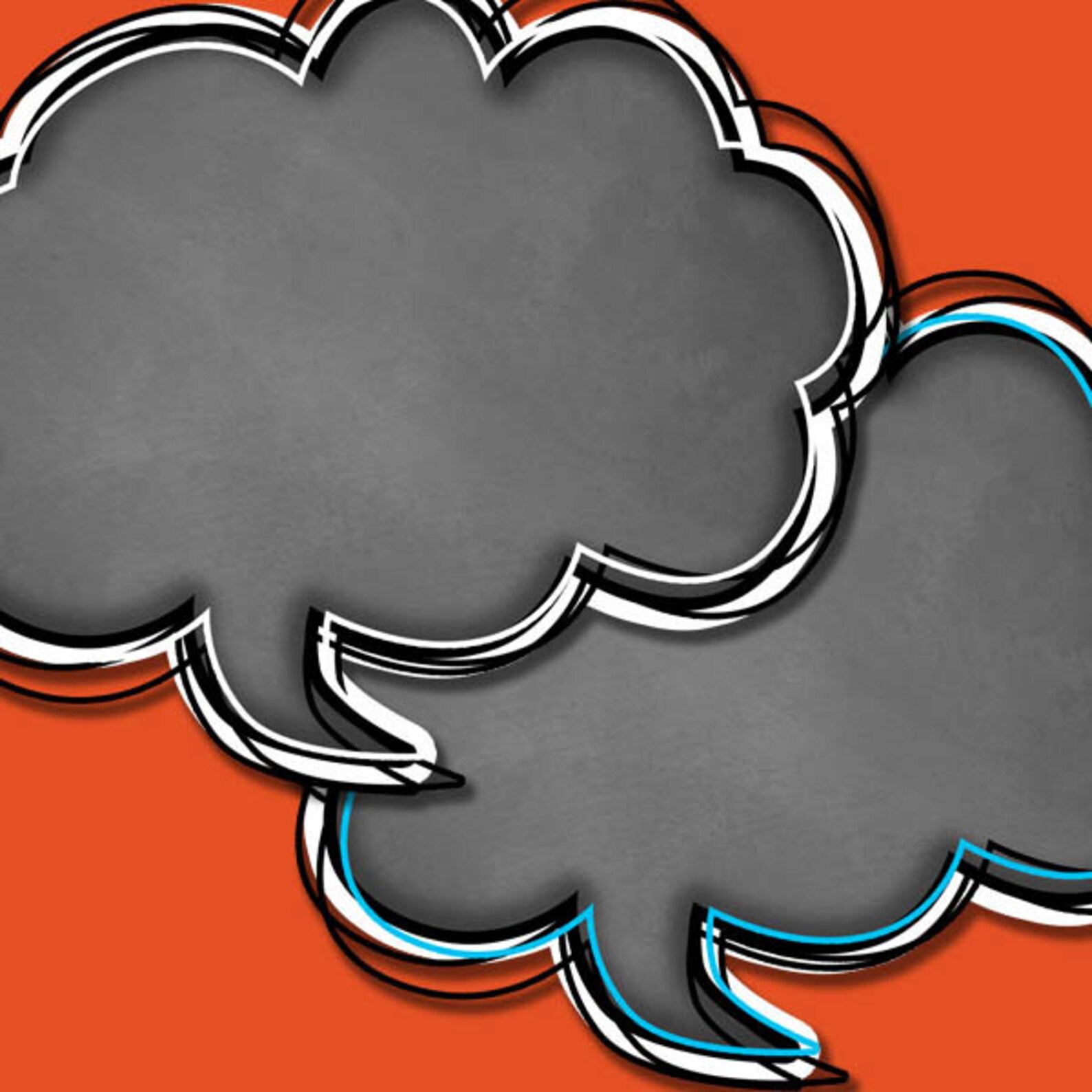 Chalkboard Speech Bubbles Clip Art, Speech Bubbles, Chalkboard Clip Art ...