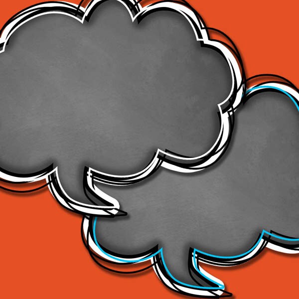 Chalkboard Speech Bubbles Clip Art, Speech Bubbles, Chalkboard Clip Art ...