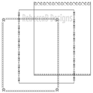 Back to School Doodle Borders Clipart, Back to School Clip Art, Border ...