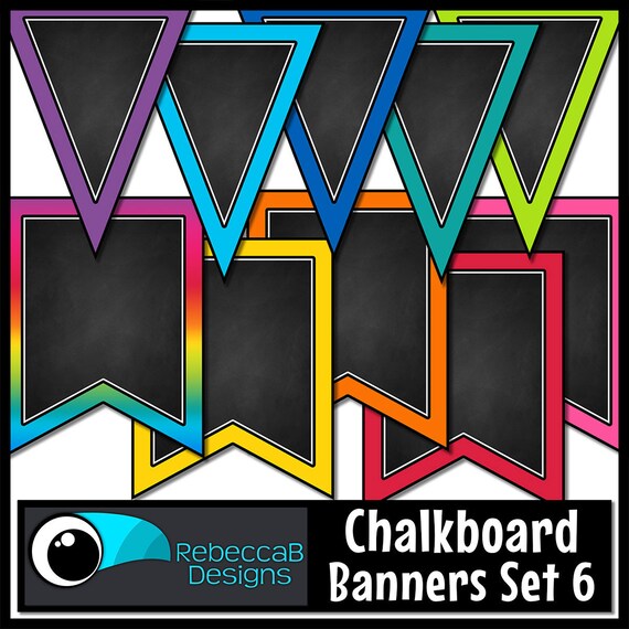 Chalkboard Banners In Color Neon Color Liquid Chalk Makers Blackboard