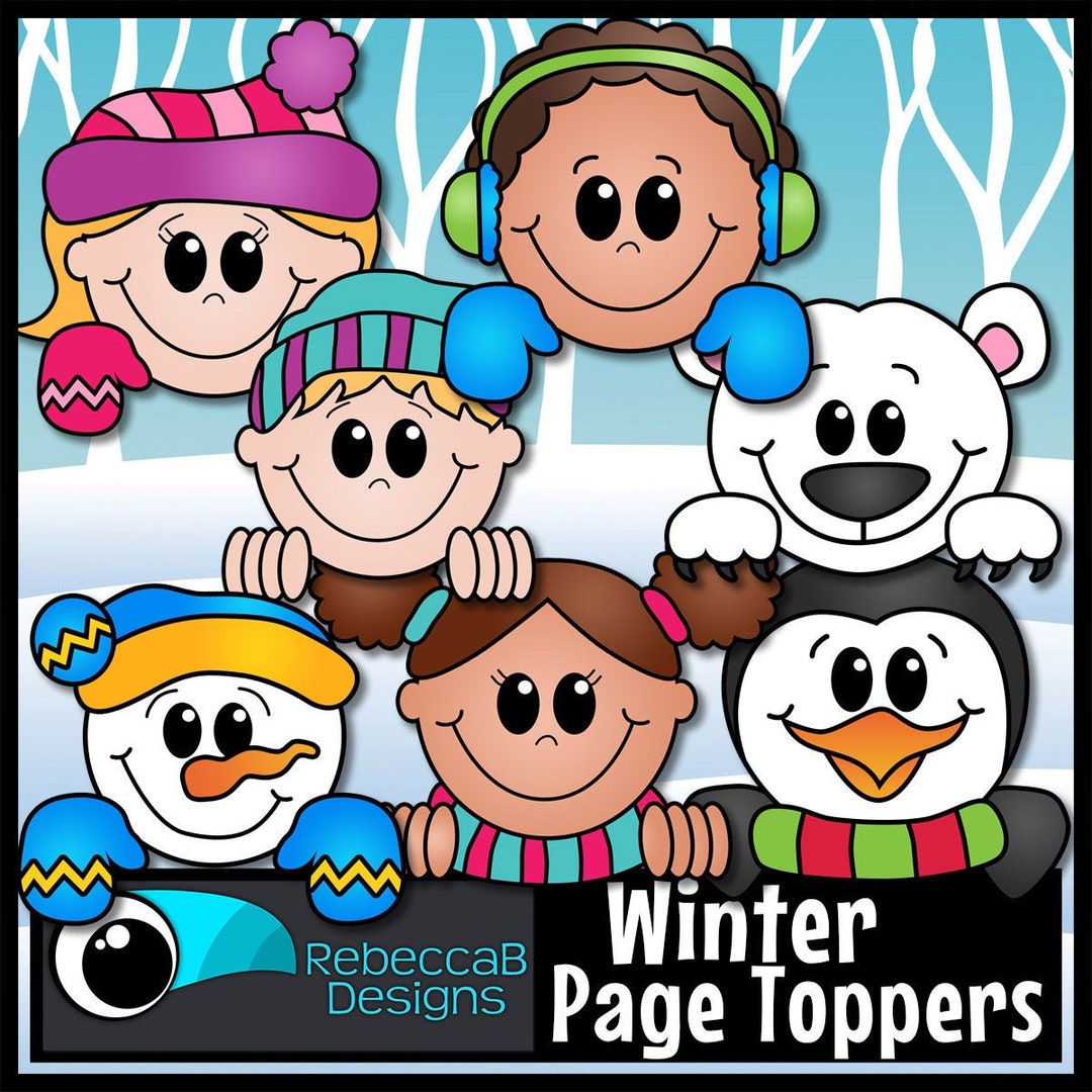 Winter Page Toppers Clip Art, Winter Clip Art, Page Toppers Clip Art ...