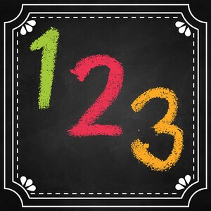 Chalk Alphabet Clip Art: Hand-drawn Letters & Numbers (PNG) - Etsy ...