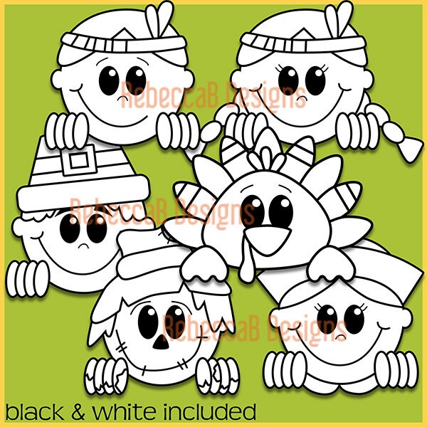 Thanksgiving Page Toppers Clip Art, Thanksgiving Clip Art, Clip Art ...
