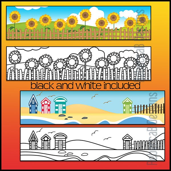 Season Page Headers Clip Art Bundle Seasonal Headers Clip - Etsy