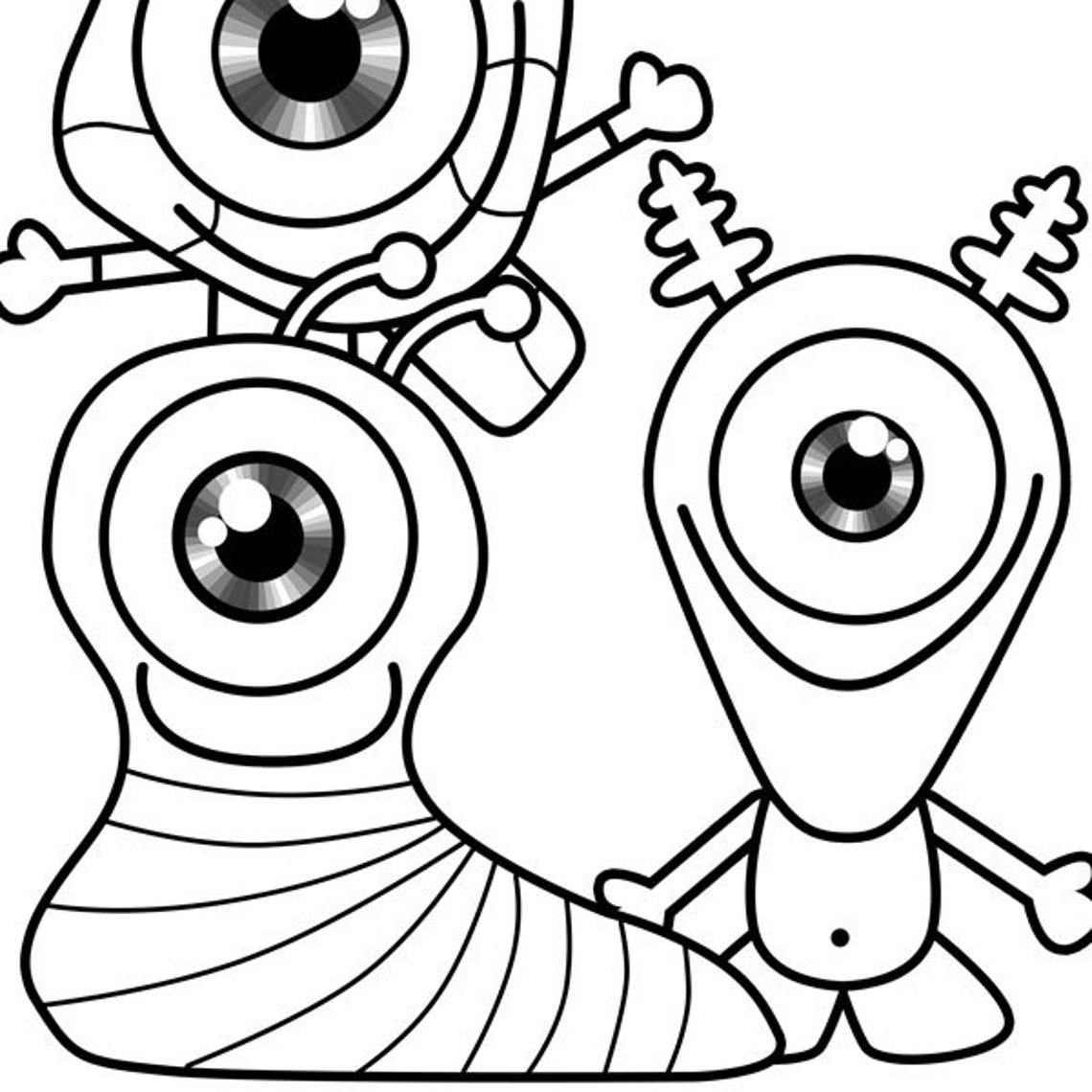 Alien Clip Art, Monster Clip Art, Sci-fi Aliens Clip Art, Outer Space ...