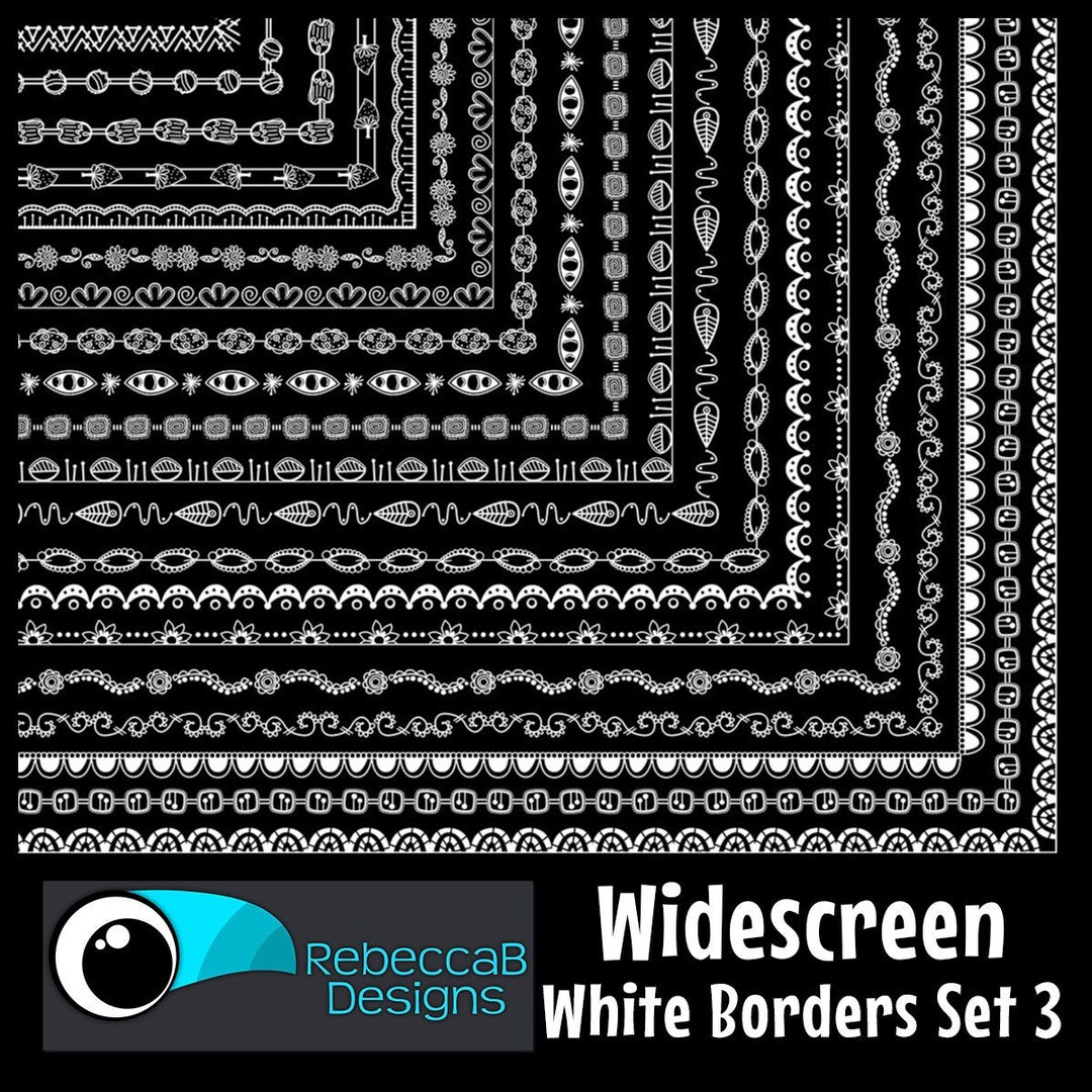 Widescreen 16:9 White Borders Clip Art Set 3 - Google Slides™ and ...