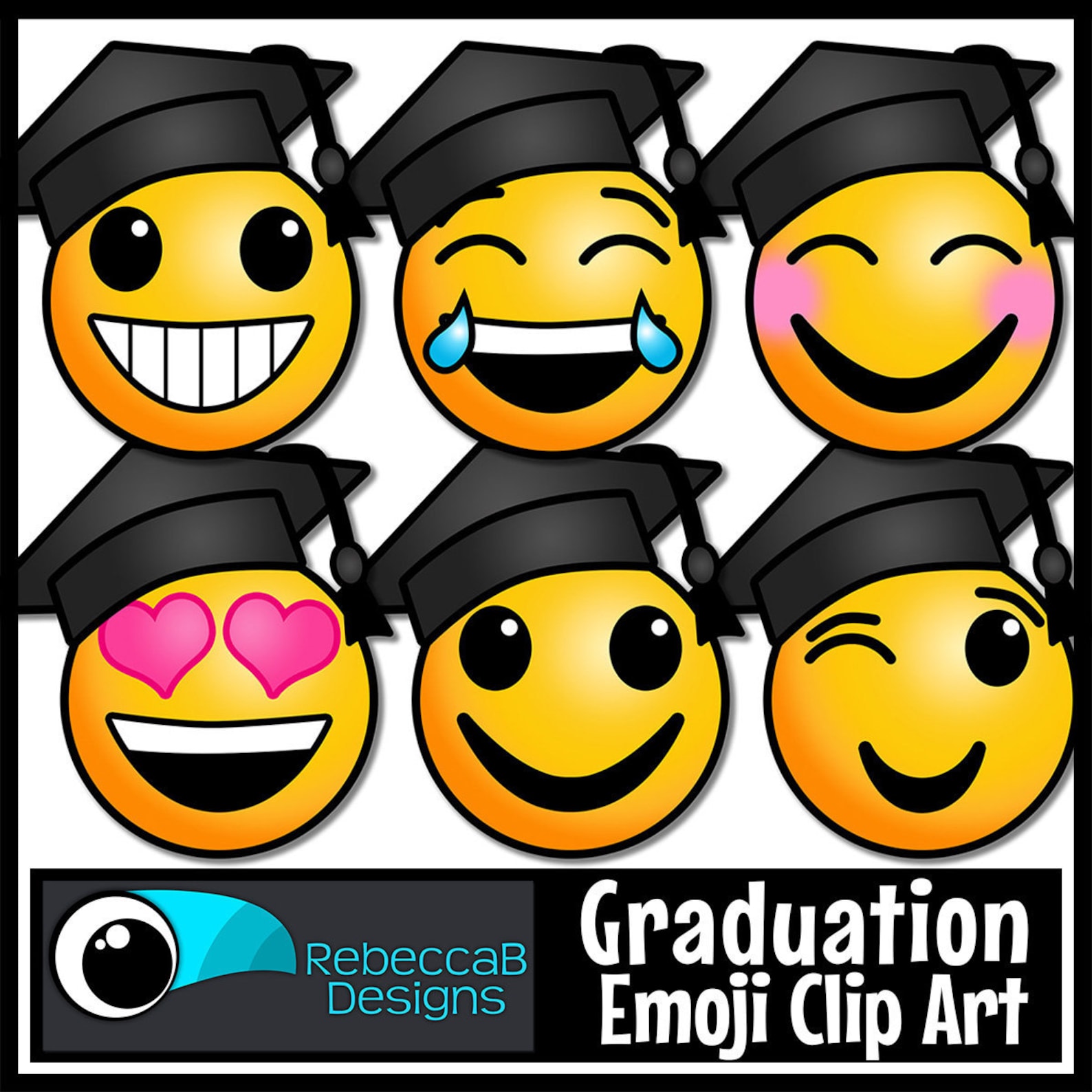 Graduation Emoji Clip Art, Emotions Clip Art, Graduation Ceremony Clip ...